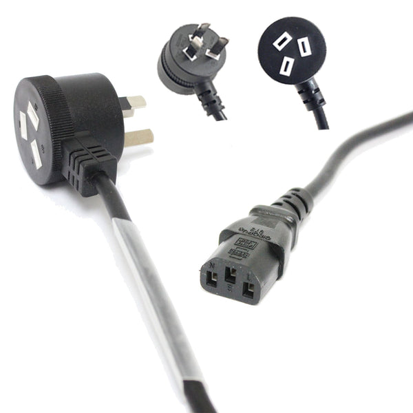 DL 10 Meter Piggyback Power IEC Cable 3 Pin Plug 240V 10Amp SAA Approv ...
